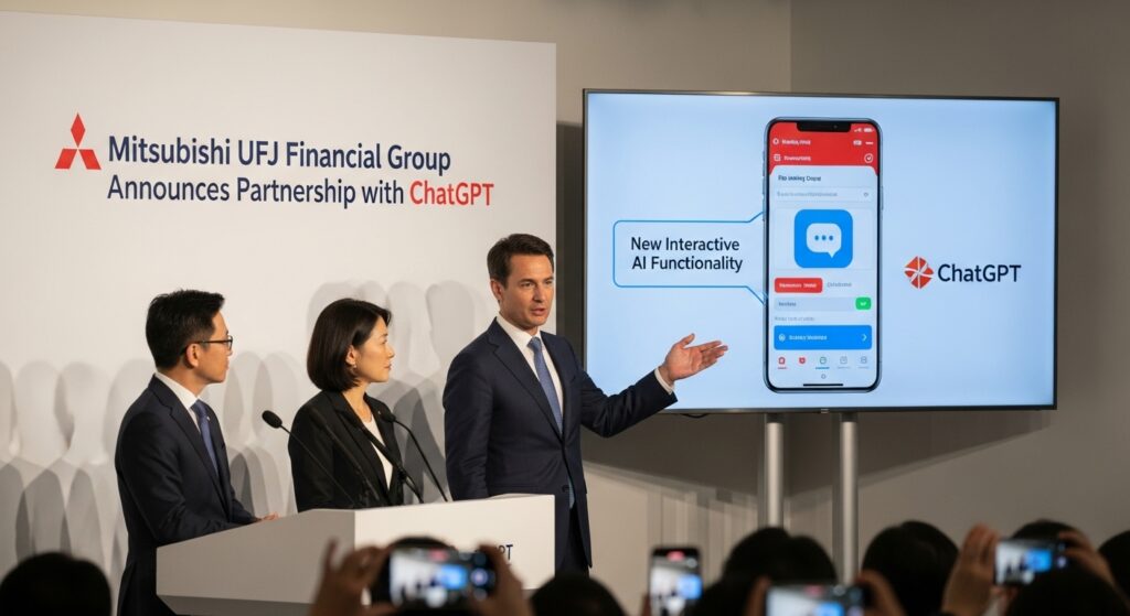 三菱UFJフィナンシャル・グループ、ChatGPTとの連携を発表 – 銀行アプリに新たな対話型AI機能を導入 - BrainExe
